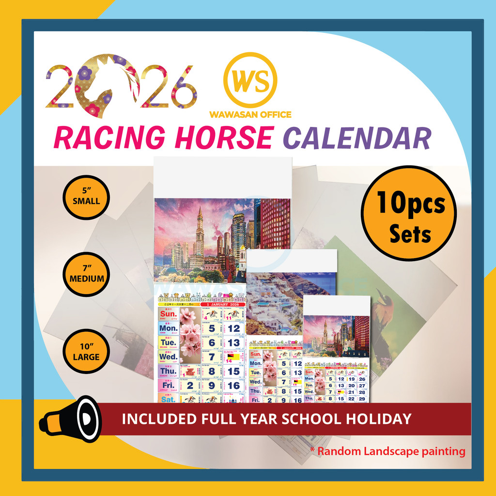2026 Calendar 2026 (10pcs/Set) Kalendar Kuda 2026 / Wall Calendar 2026 ...