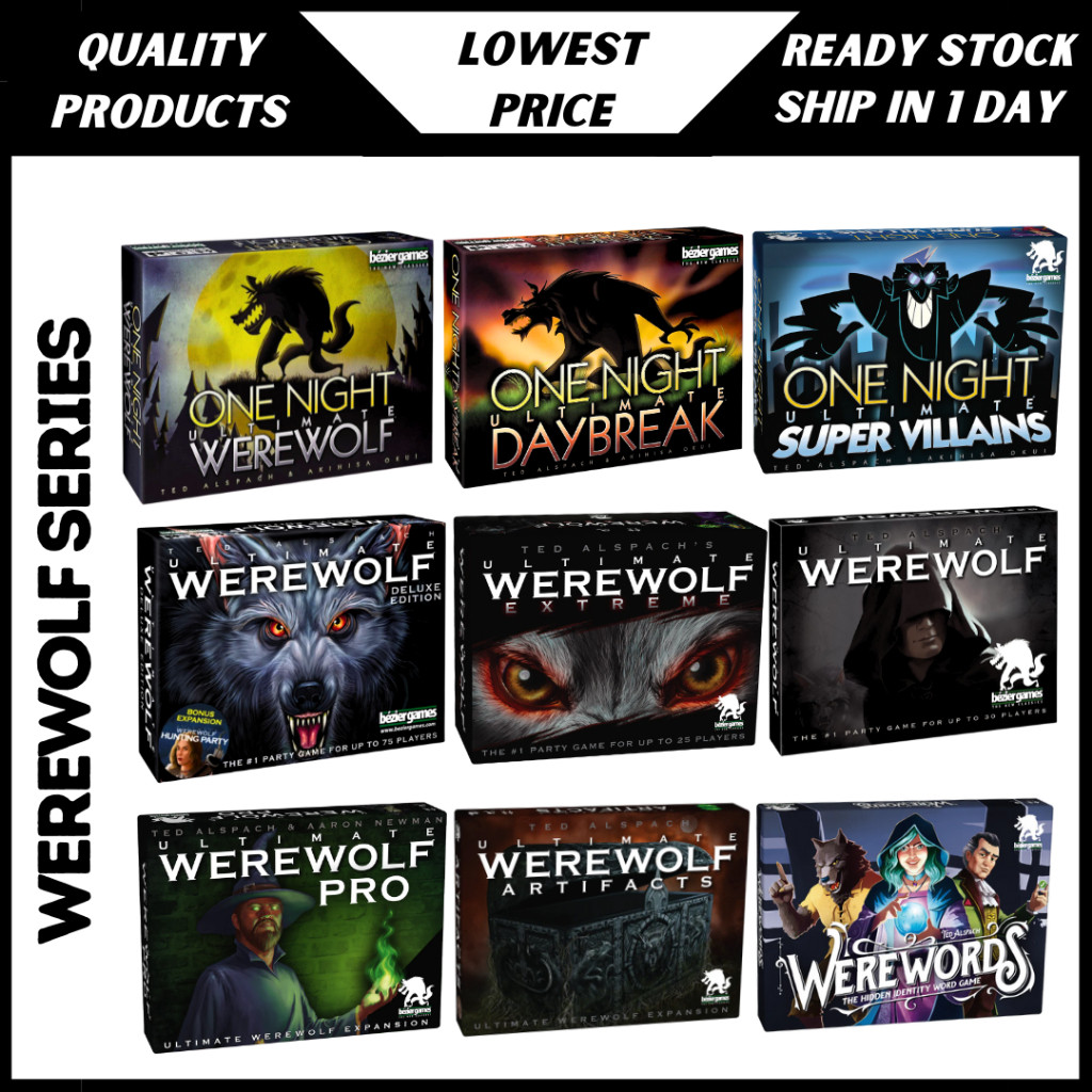 Ultimate Werewolf Deluxe One Night Edition Card Games Board Games for ...