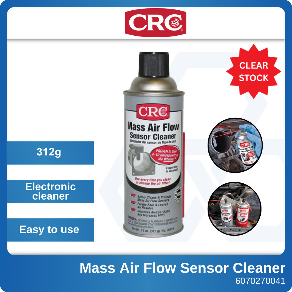 CRC 05110 Mass Air Flow Sensor Cleaner 312g | Fast-Drying Air Intake ...