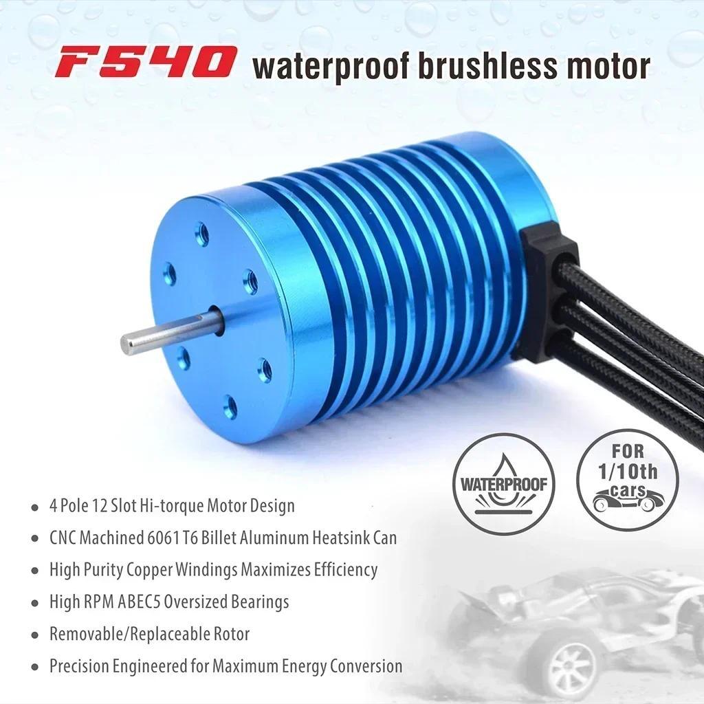 NTC sensor F540 3000KV 3300KV 3930KV 4370KV Brushless Motor for 1/10 RC ...