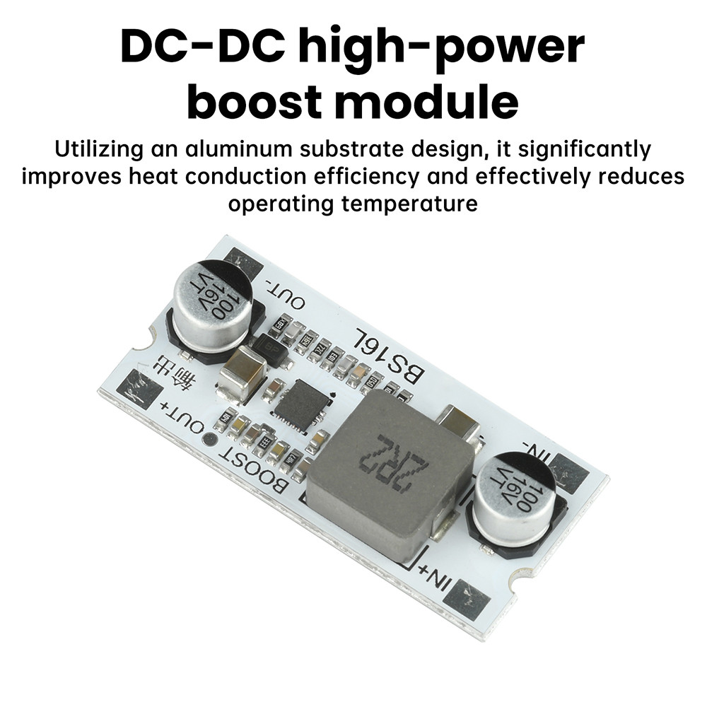 Pcbfun DC-DC High Power Boost Module 2.7-15V to 5V 9V 12V 12A Aluminum ...