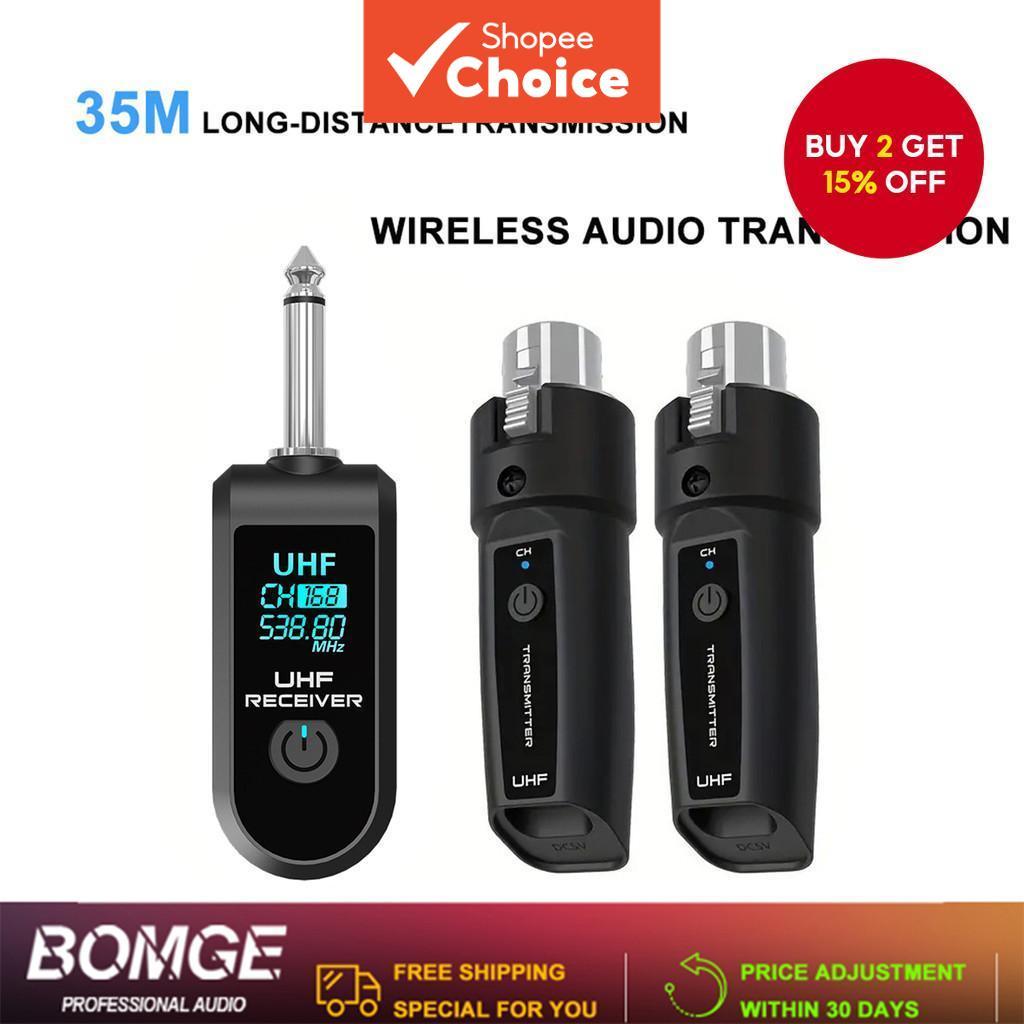 [Shopee Choice] WTU03 2.4Ghz Wireless Microphone System 6.5mm Male Dual ...