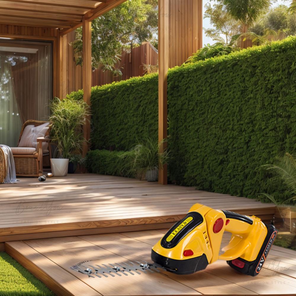 2 in 1 Cordless Hedge Trimmers & Rechargeable Battery Handheld Lawn ...