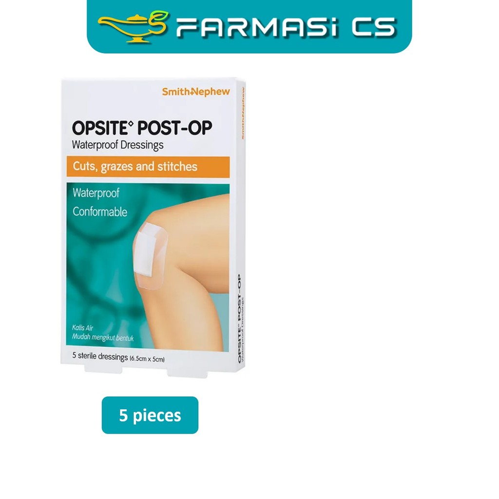 [VALUE] Smith & Nephew Opsite Post-Op Waterproof Dressings 5 Sterile ...