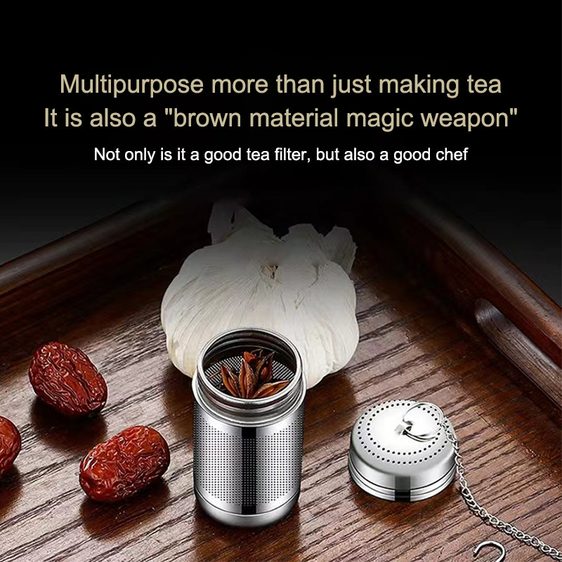FAMY Tea Strainer Stainless Steel Tea Infuser Tea Leaves Spice ...