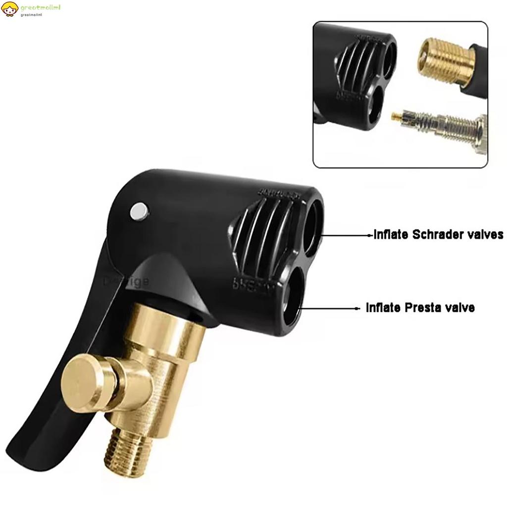 Portable Nozzle Slang Adapter Brass Locking Tire Inflator Nozzle ...