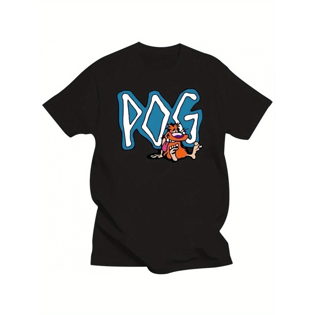 POG Heavy Retro 90s Nostalgic T-Shirt - Iconic POG Logo and Mascot ...
