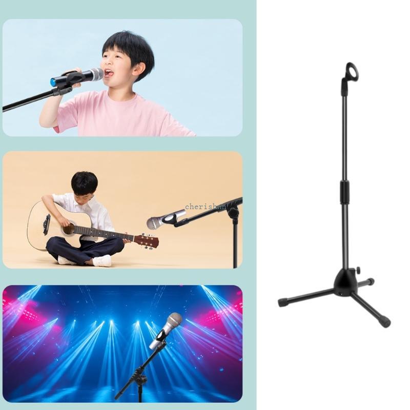 CH* Portable Floor Standing Mic Stand For Live Performances Adjustable ...