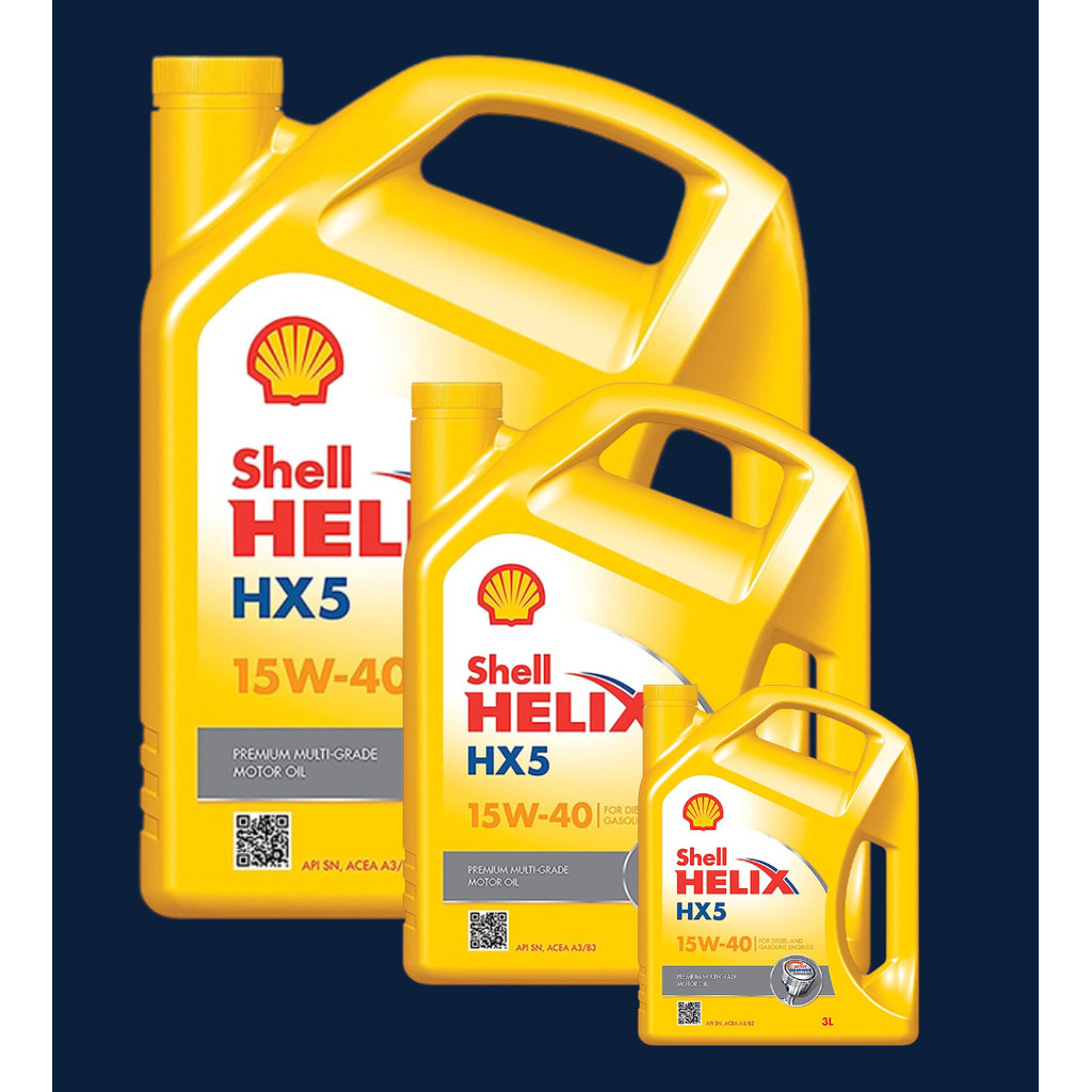 Shell Helix HX5 15W40 Mineral Engine Oil (4 Liter) For Toyota Honda ...