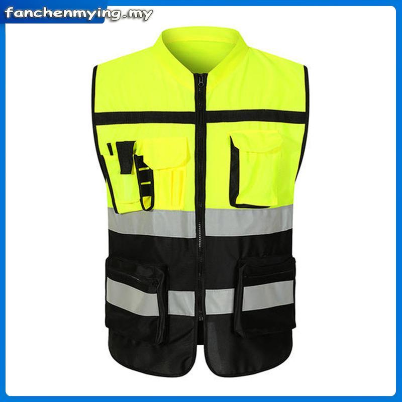 Safety Reflective Vest with Pocket for Traffic Warning High Visibility ...