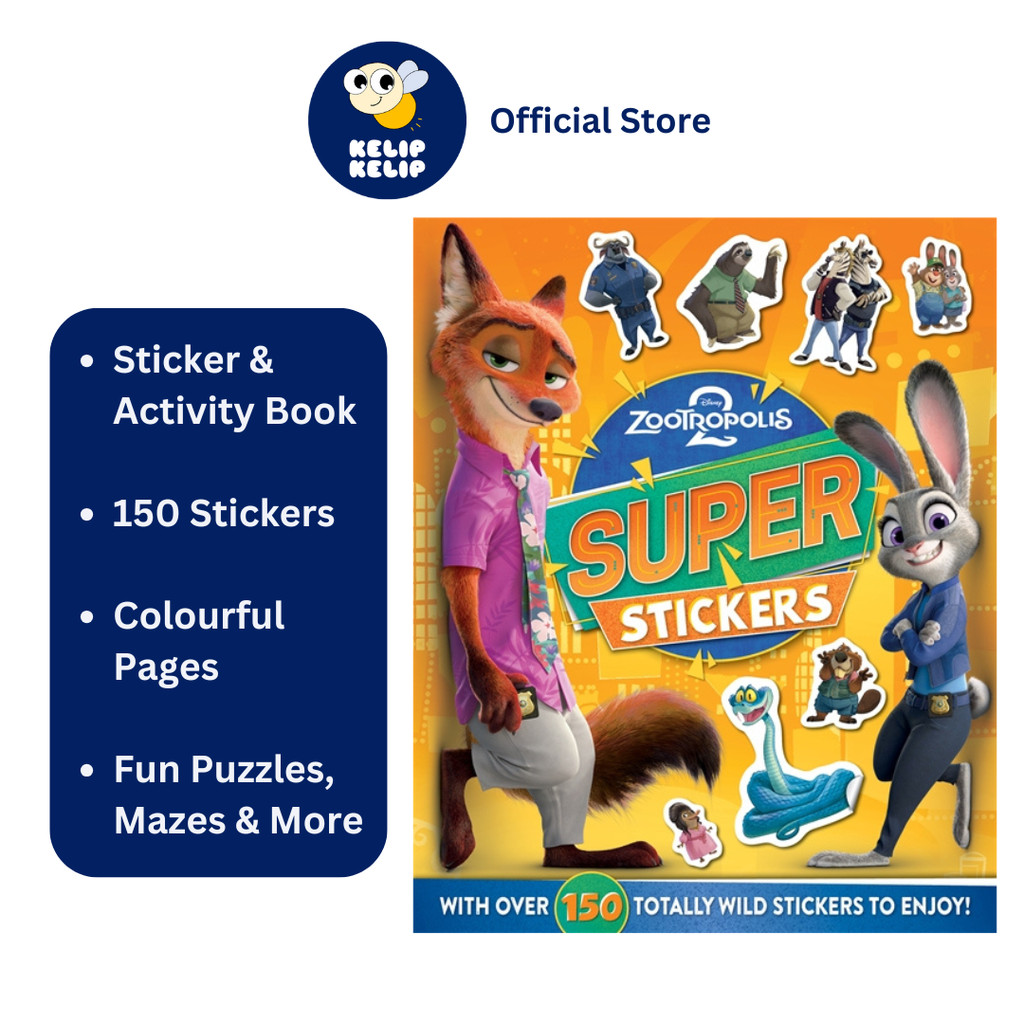 Disney Zootopia 2 Super Stickers & Activity Book For Kids With Fun ...
