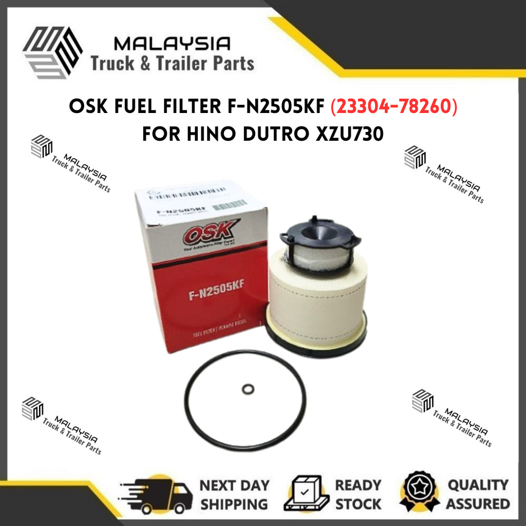 OSK Fuel Filter F-N2505KF 23304-78260 For Hino Dutro XZU730 Truck Lorry ...