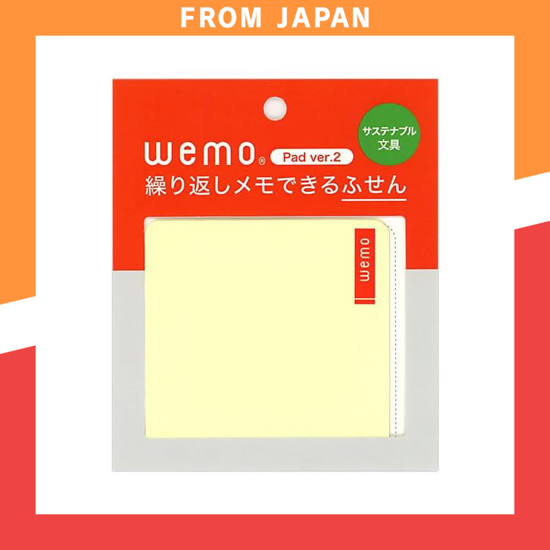 Wemo Pad Type Ver. 2 Reusable Memo Sticky Notes Pastel Yellow 1 sheet ...