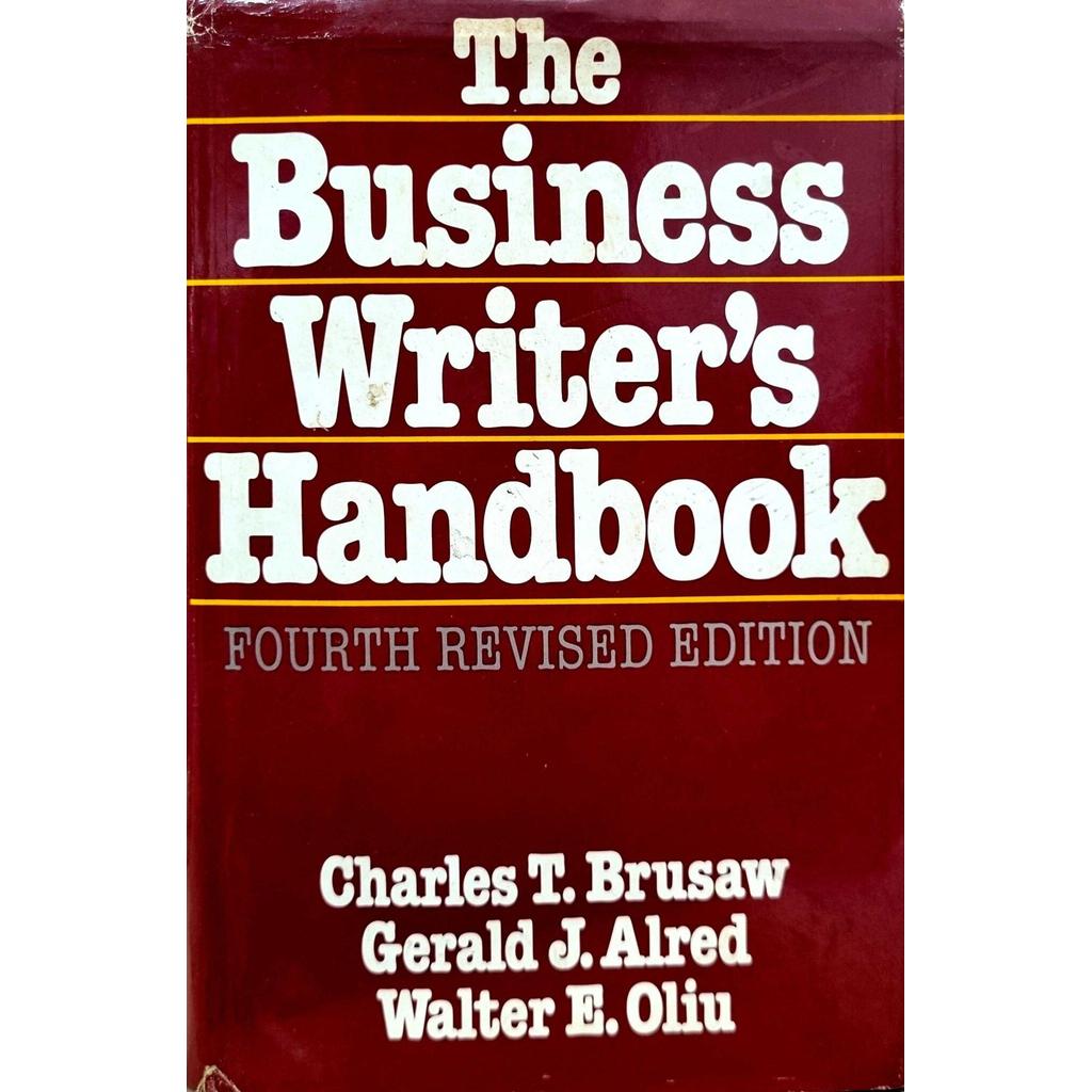 [BnB] USED The Business Writer's Handbook by Charles T. Brusaw, Gerald ...
