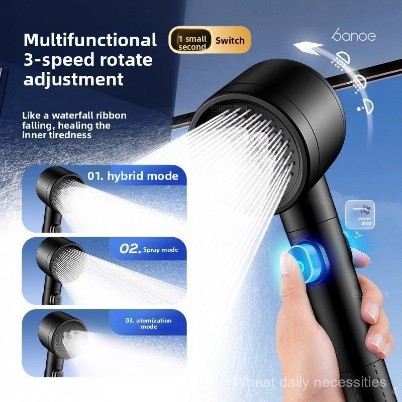 Turbocharged Shower Head Shower Super Pressurized Large Water Output ...
