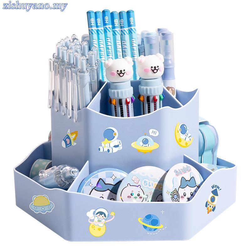 Penlab Desk Storage Pen Pencil Holder 5 Compartments Color Table Tidy ...