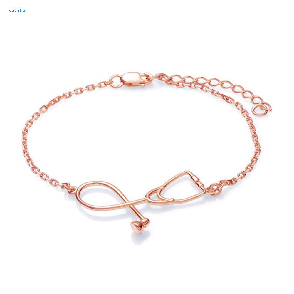 SK_ Fashion Stethoscope Bracelet Nurse Doctor Medical Student Bangle ...
