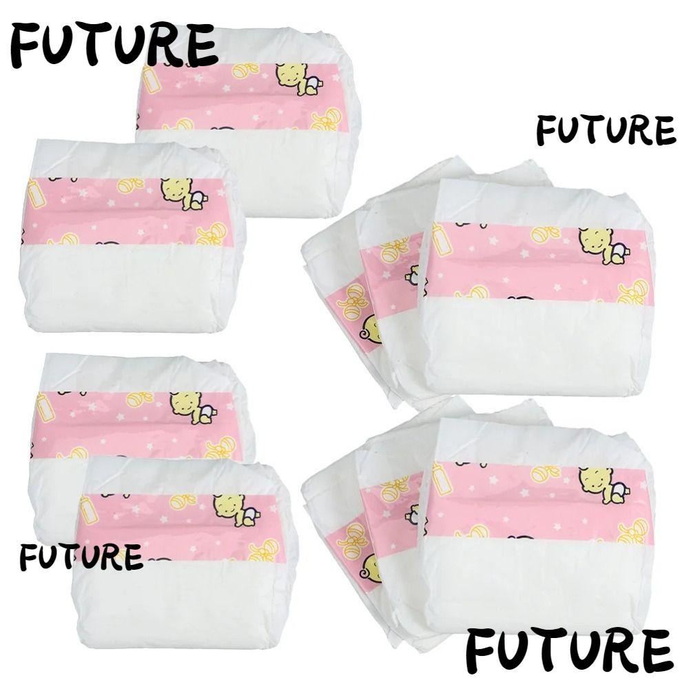 HL-FUTU 10 Pcs Baby Accessories, Dolls Dollhouse Baby Diapers Play ...