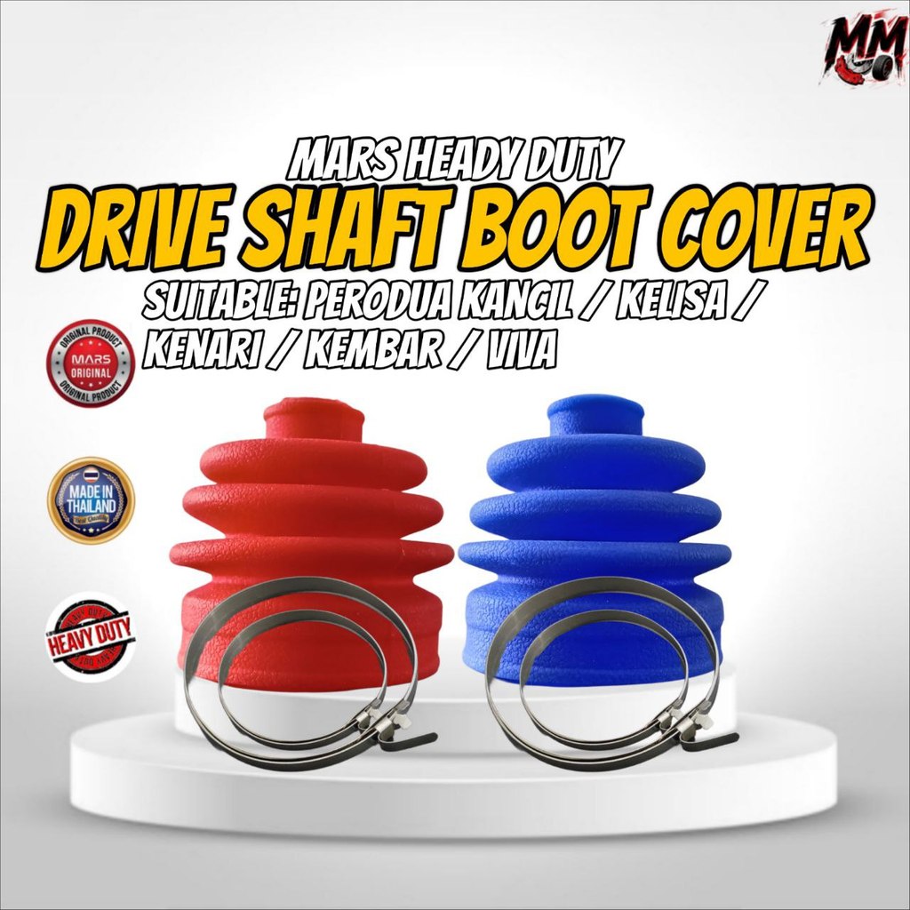 MARS HEAVY DUTY SILICONE DRIVE SHAFT BOOT COVER WITH CLIP (OUTER) FOR ...
