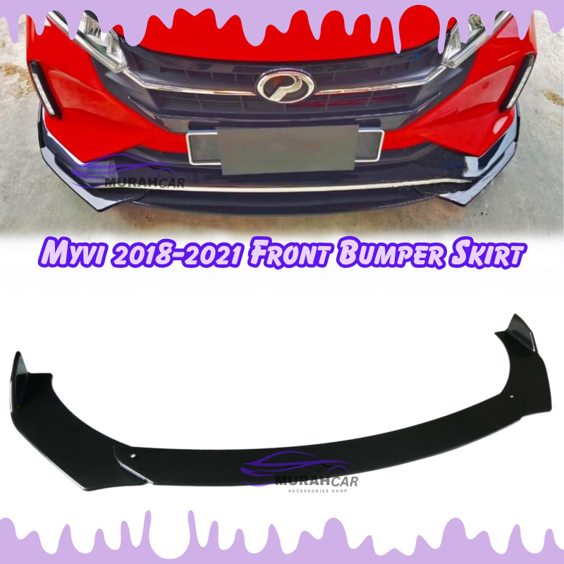 Perodua Myvi 2022-2025 Front Bumper Diffuser Lip Wrap Angle Splitters ...