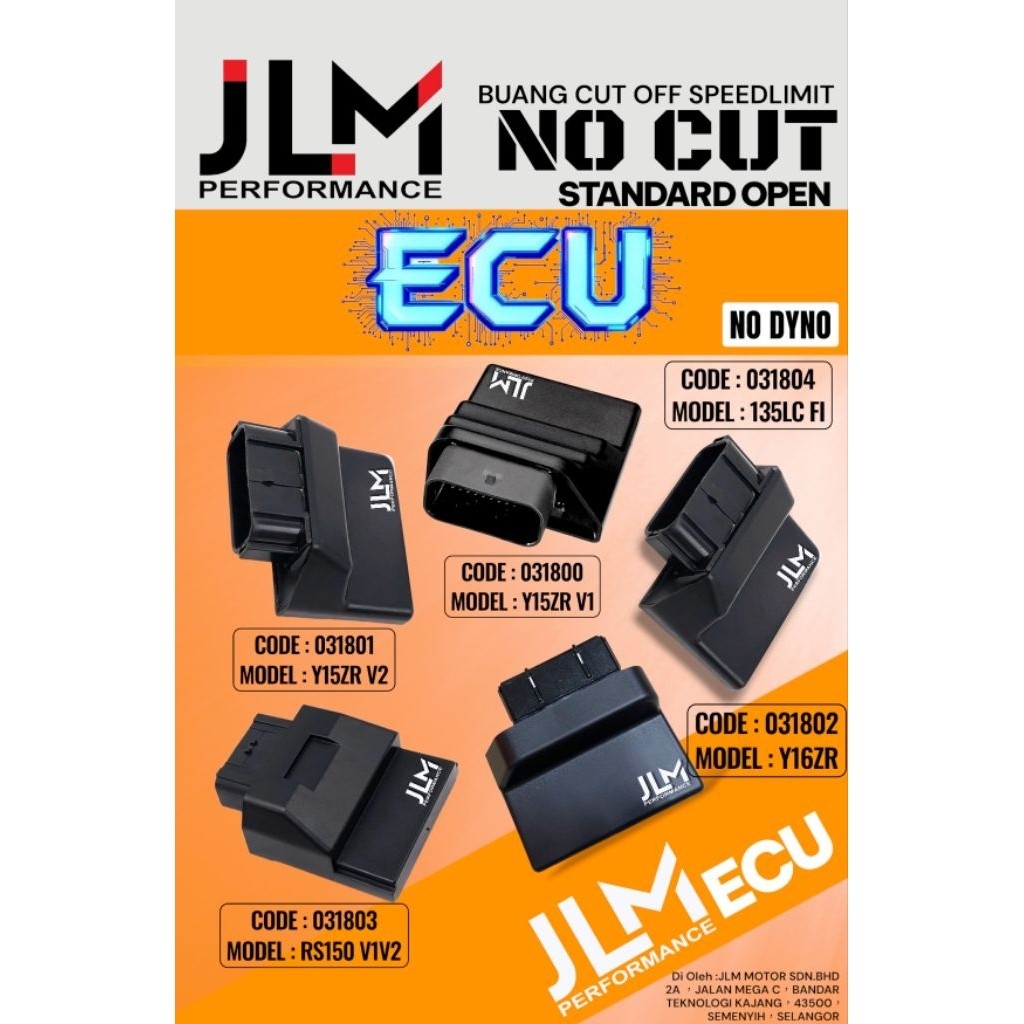 (NO CUT OFF ) JLM RACING ECU UNIT CDI Y15 Y15ZR V1 V2 Y16 Y16ZR 135LC ...