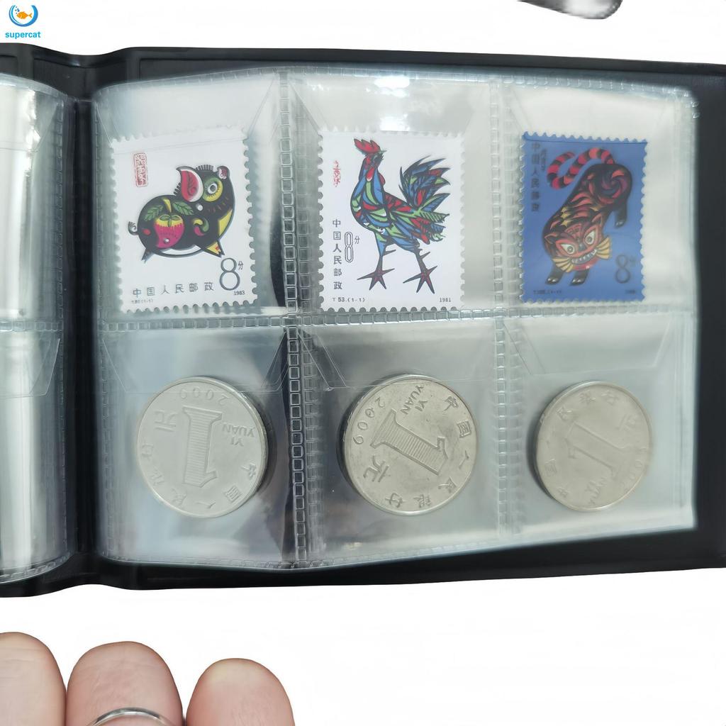 240 Pockets 10 Pages PVC Coin Collection Album - Penny Storage Holder ...