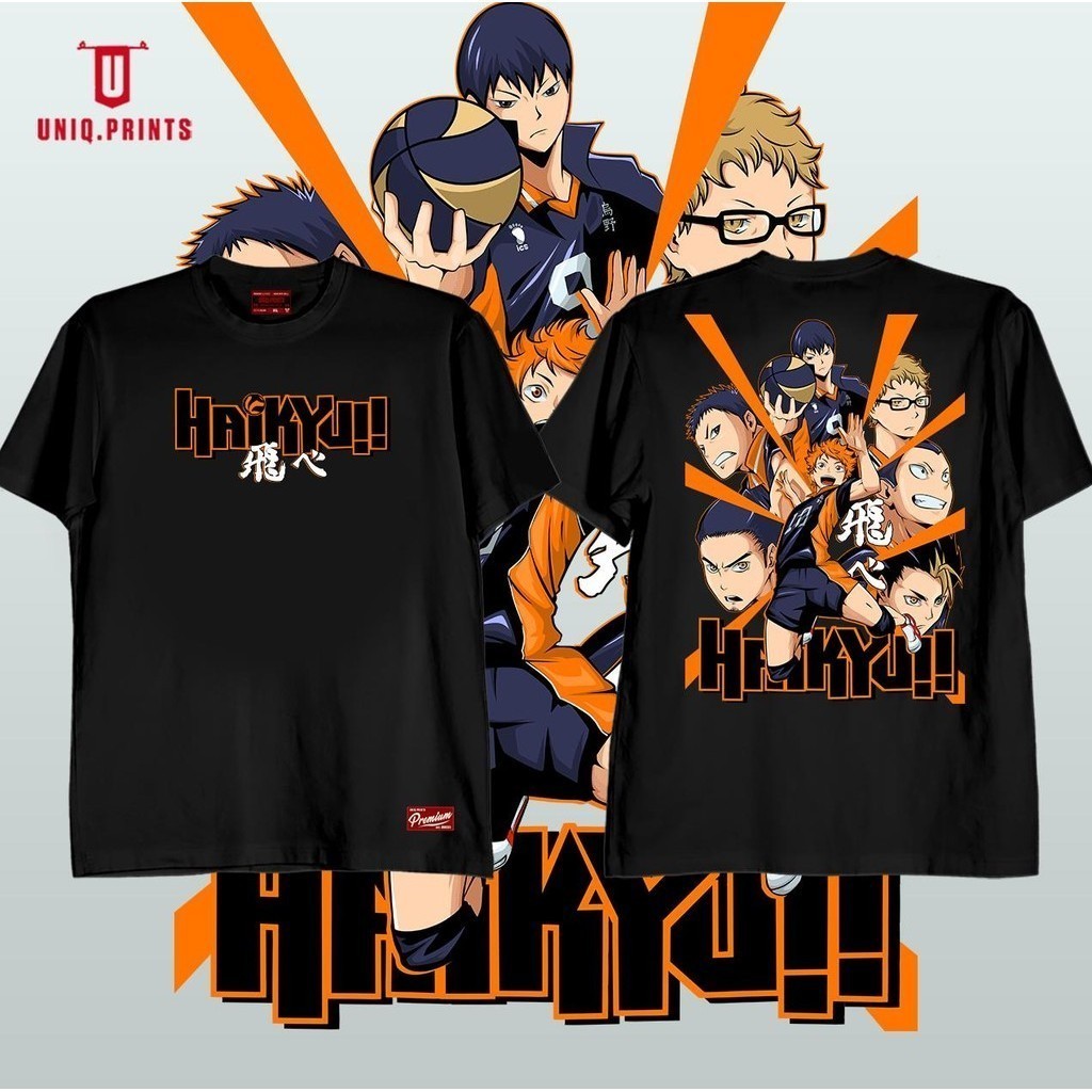 UNIQ.PRINTS HAIKYU TEAM GRAPHIC TSHIRT FOR MEN AND WOMEN | Shopee Malaysia