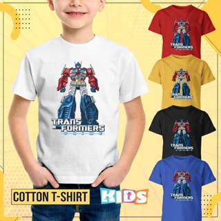 【220G 100%Cotton T-shirt】NELLY Optimus Prime Transformer Cartoon Kids ...