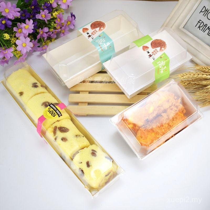 Kertas Plastik Segiempat Segiempat Kotak Putih Pancake Kek Roll Puff ...