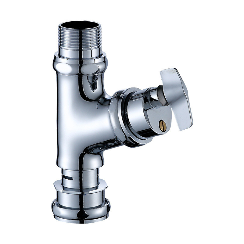 Copper Hand Screw Quick Open Delay Flush Valve Toilet Flush Valve Squat ...