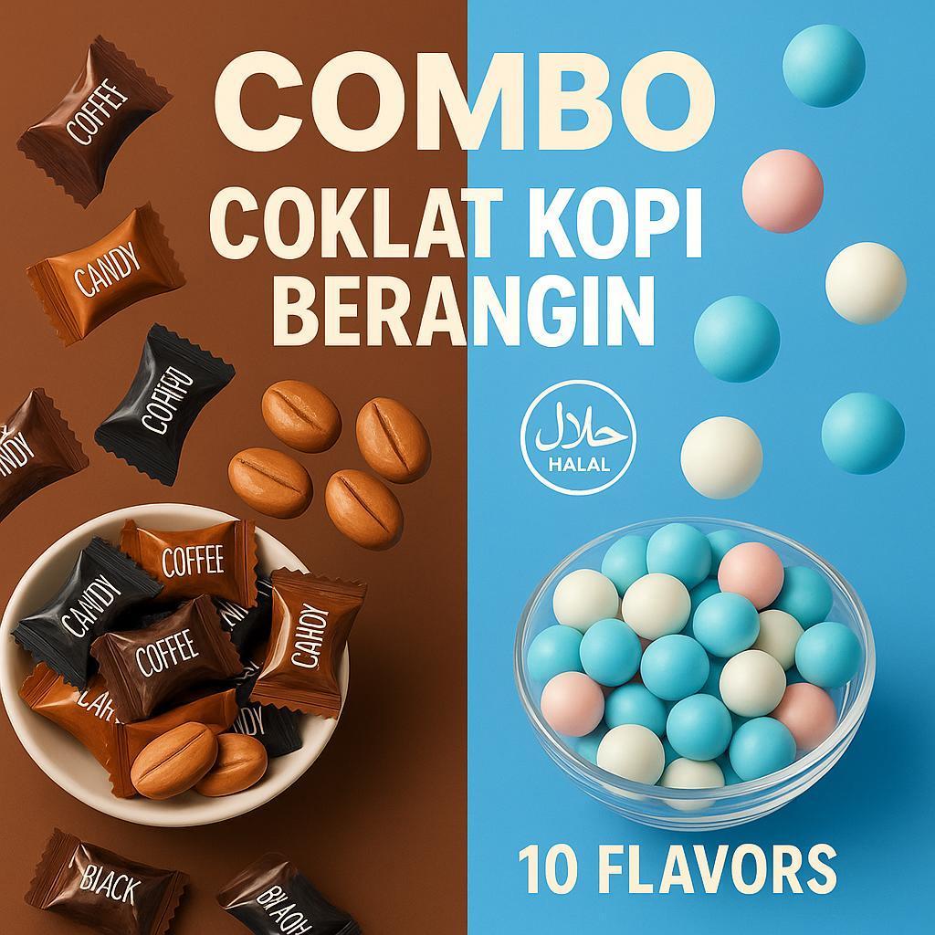 [COMBO COKLAT] 50g Mint Candy + 50g Kopi Japan | Shopee Malaysia