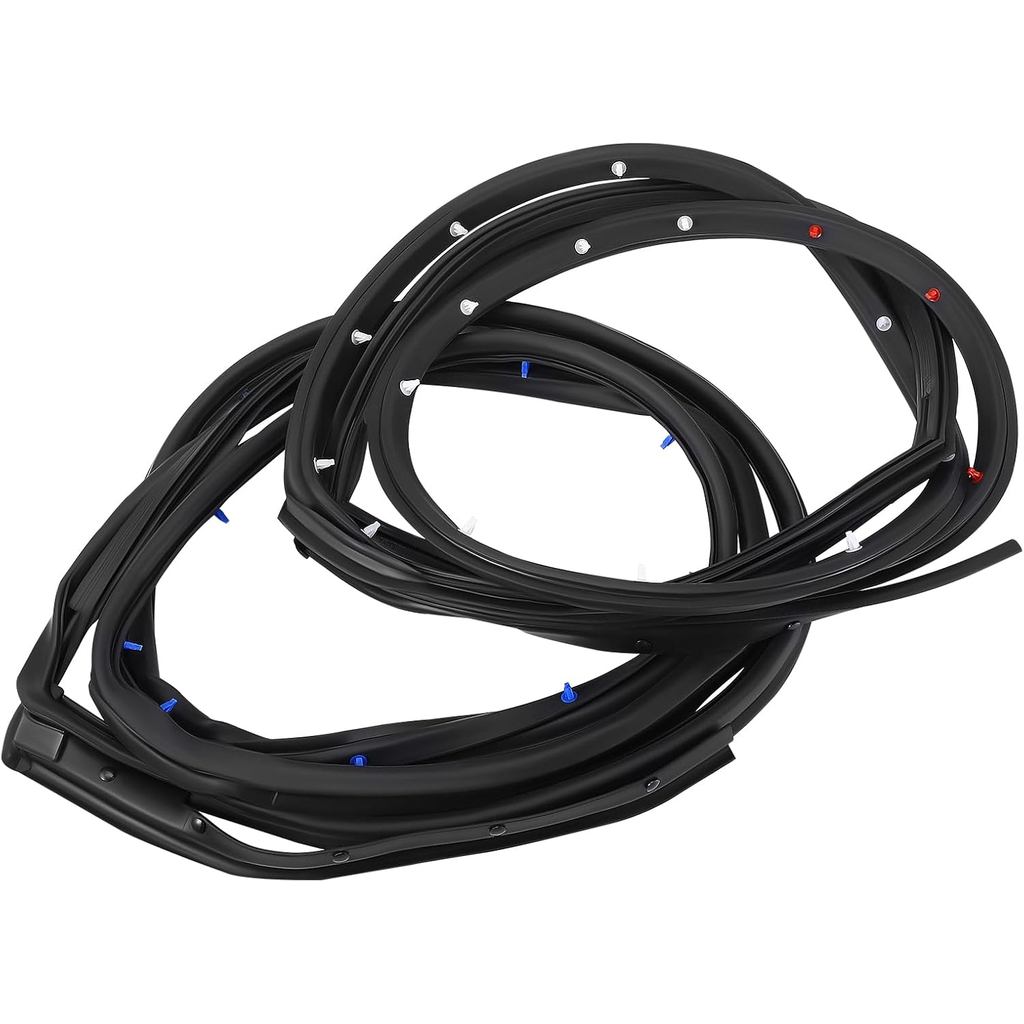 2 PCS Door Rubber Seal Weatherstrip Rear Left and Right Compatible with ...
