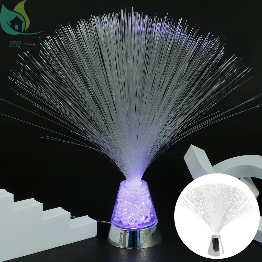 13in LED Fiber Optic Lamp Color Changing Fiber Optic Light USB/Battery ...