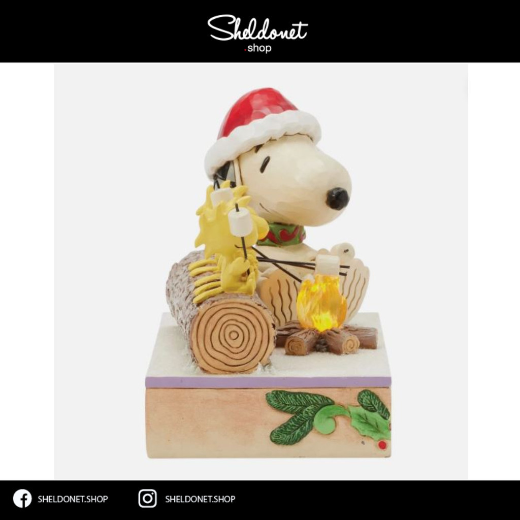 Peanuts By Jim Shore: Snoopy & Woodstocks Light Up Campfire With LED ...