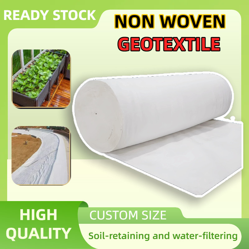 1M/5M NON WOVEN GEOTEXTILE WHITE FABRIC Gardening Planting For Layering ...