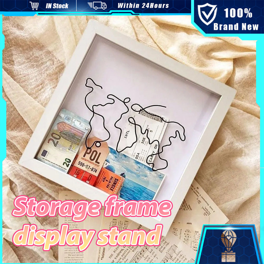 Travel Ticket Storage Shadow Box Adventure Archive Memory Frame for ...
