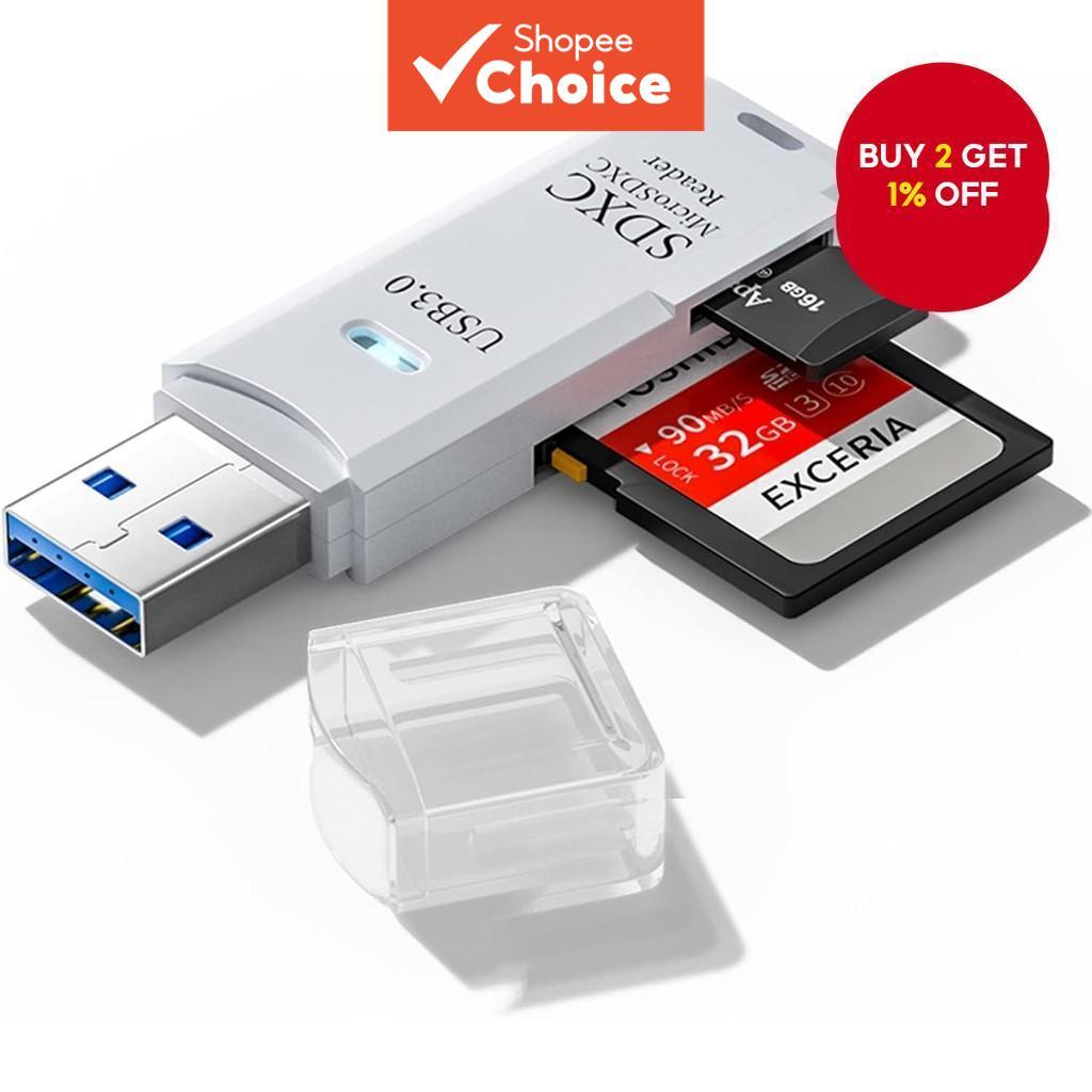 2 in 1 OTG Adapter SD Card Reader for TF Micro Memory Card Compatible ...