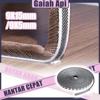 3M Self-Adhesive Window / Door / Wardrobe 9mm X 15mm Brush Pile Seal ...