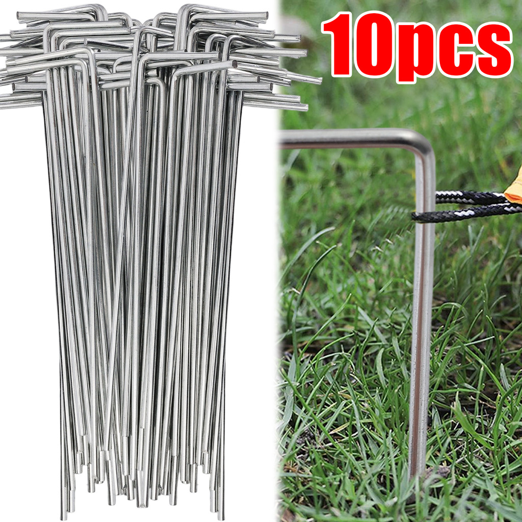 Figure-7 Tent Stakes L-shaped Garden Canopies Aluminum Alloy Metal Tent ...