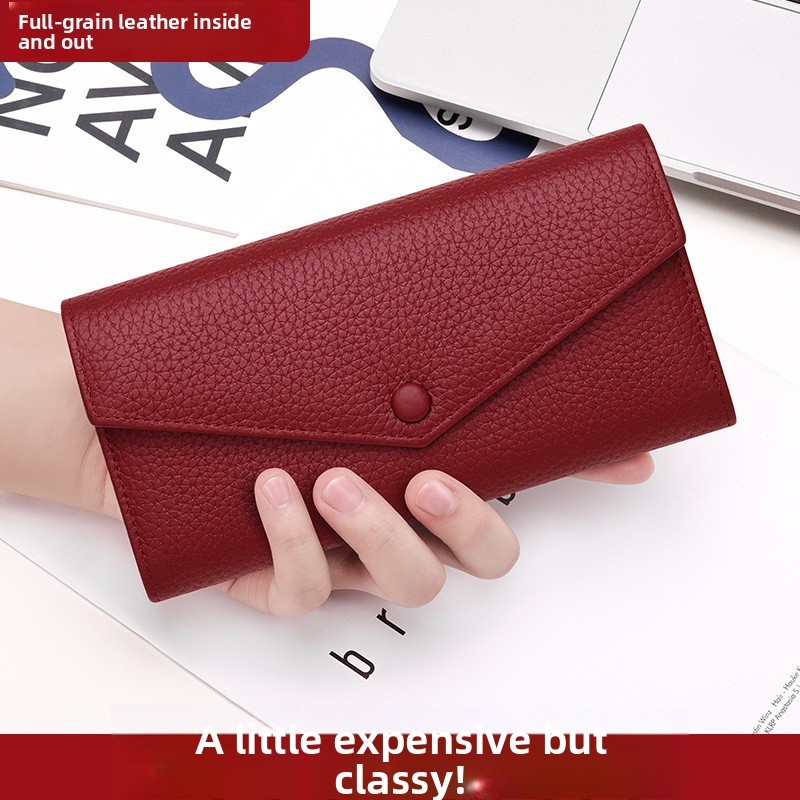 【Ready Stock 】BANYANU Women's Genuine Leather Long Wallet - New Style ...