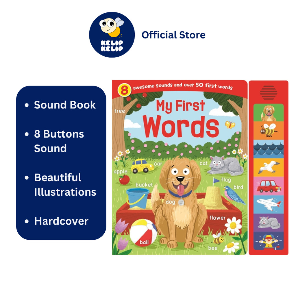 My First Words Sound Book For Kids To Learn 50+ New Words & Explore New ...