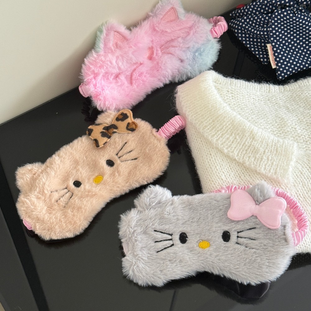 Shading Sleeping Eye Mask, Plush Eye Mask, INS Style, Cute HelloKitty ...