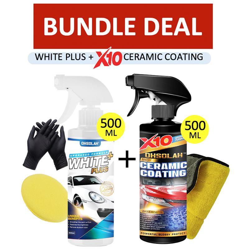 [CLEAN & SHINE COMBO] OHSOLAH BUNDLE - WHITE PLUS CLEANER AND CERAMIC ...