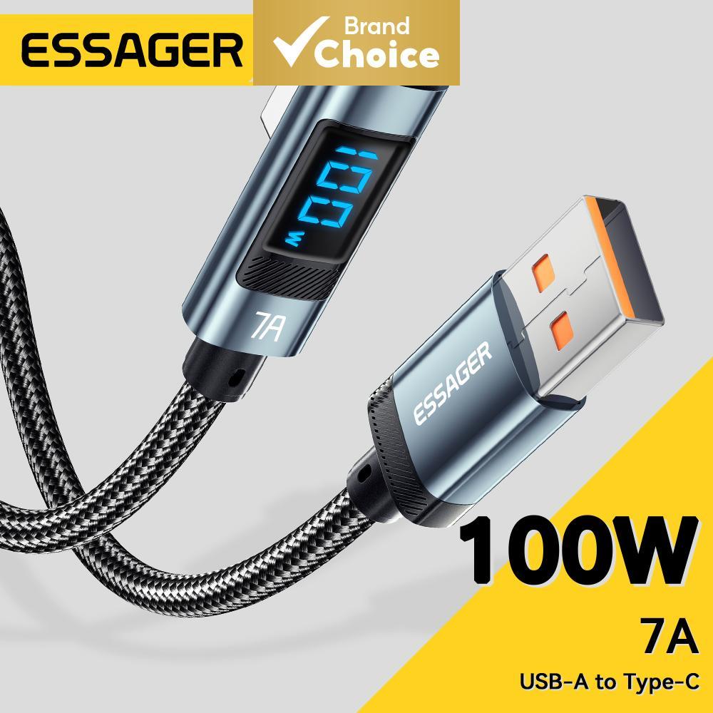 Essager 7A USB C Elbow Cable PD 100W Fast Charging for Huawei Mate 60 ...