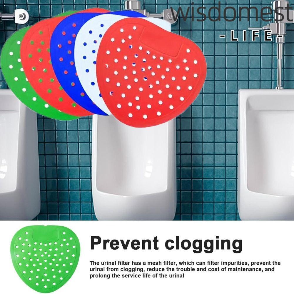 WISDOMEST Anti Splash Urinal Mats Odor Freshener, EVA Fits Most Urinal ...