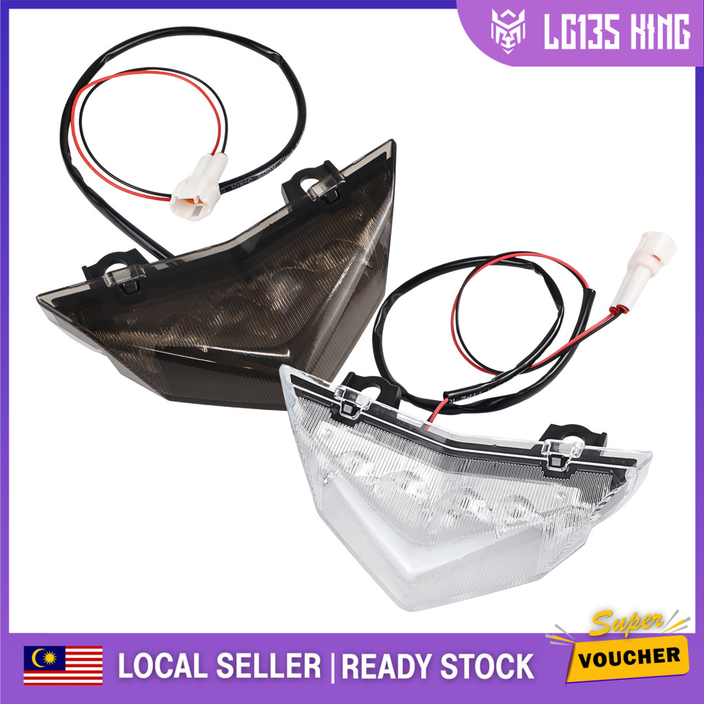 YAMAHA 135LC LC135 V4 V5 V6 SPOILER LAMP LAMPU SPOILER LED LAMP SMOKE ...