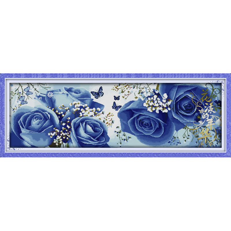 Joy Sunday Stamped Cross Stitch Ktis DMC Threads DIY Needlework ...