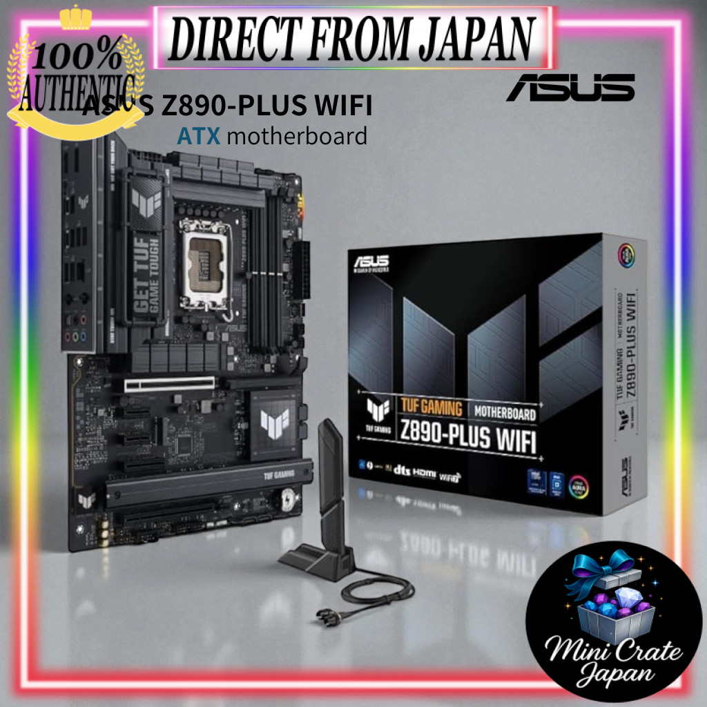 ASUS TUF GAMING Z890-PLUS WIFI Intel Z890 ATX Motherboard DDR5 PCIe5 ...