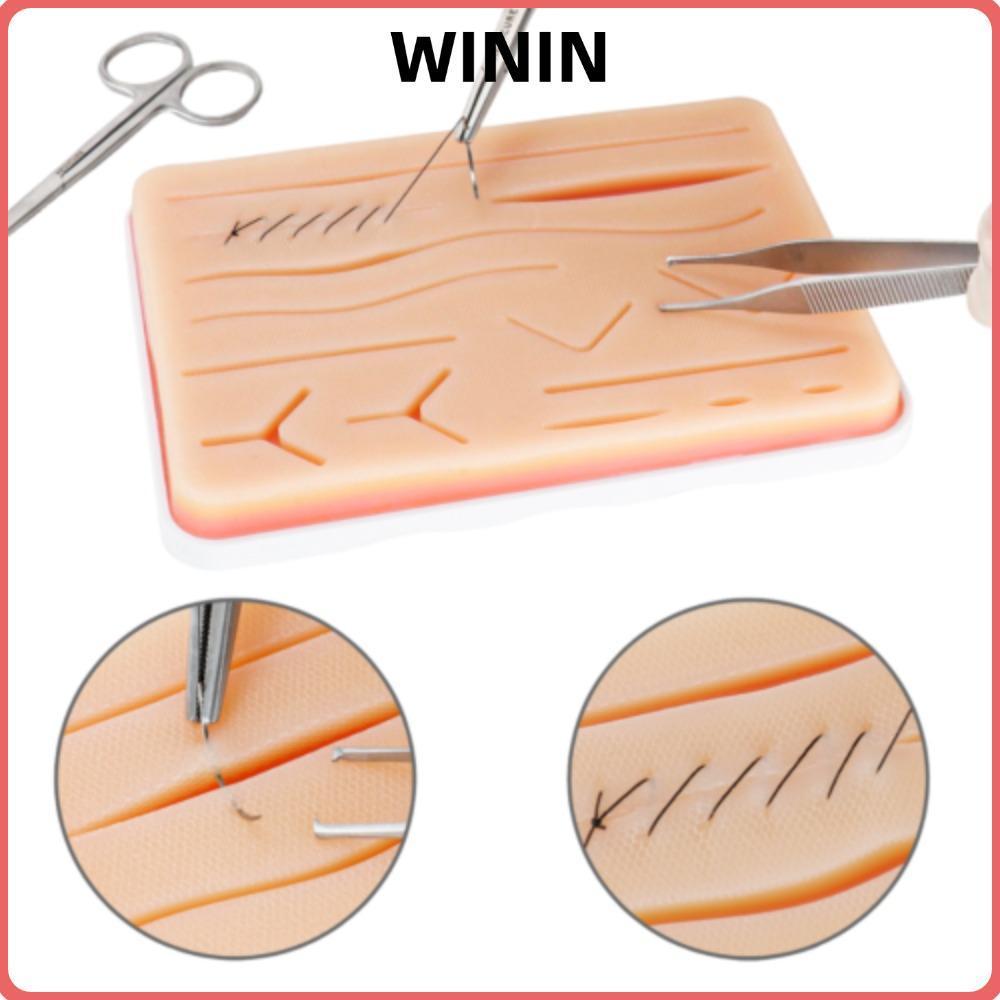 WININ Suture Practice Skin, Simulation Surgical Wound Practice Silicone ...