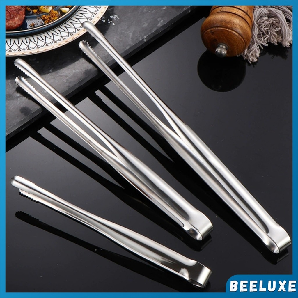 BL Stainless Steel Barbecue Clip Food Tongs Long-handled Outdoor ...
